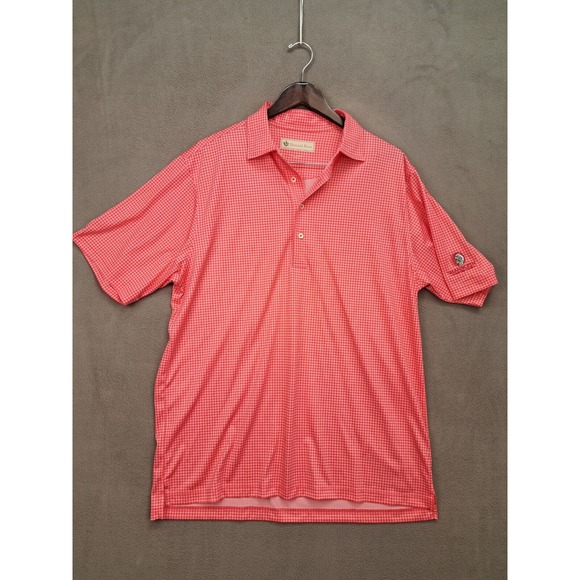 Donald Ross | Shirts | Donald Ross Polo Shirt Mens Large Red White ...
